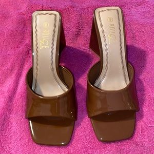 Rouge Helium | Shoes | New Beautiful Brown Wedge Heel | Poshmark